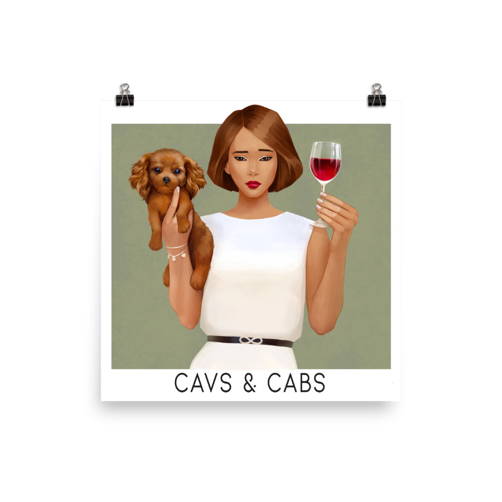 Cavs & Cabs Poster - Ruby – Cav Travels